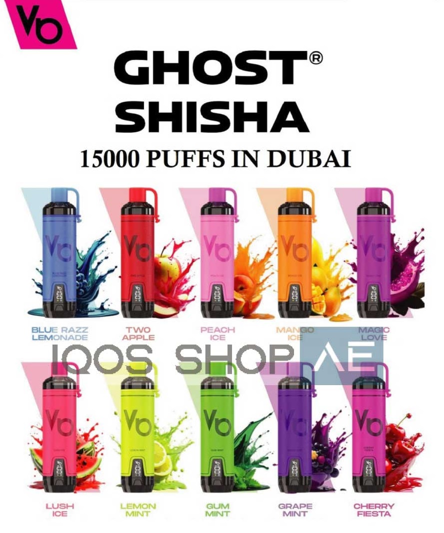 BEST GHOST SHISHA 15000 PUFFS BUY VAPE IN DUBAI