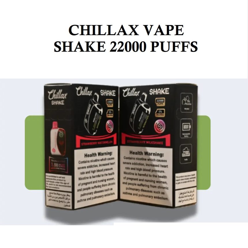 Best CHILLAX VAPE SHAKE 22000 PUFFS NEW